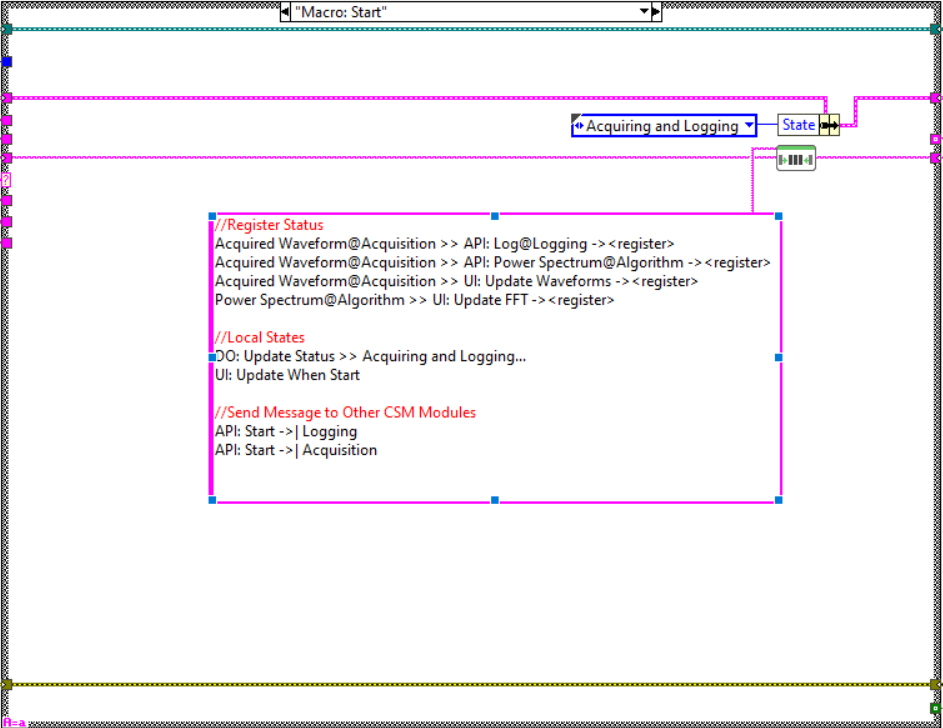 CSM 示例-连续测量和记录应用程序 · Communicable State Machine(CSM)